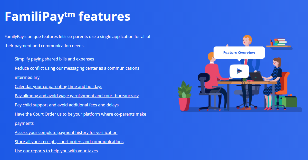 Features - FamiliPay - Co-parenting’s only all-in-one solution